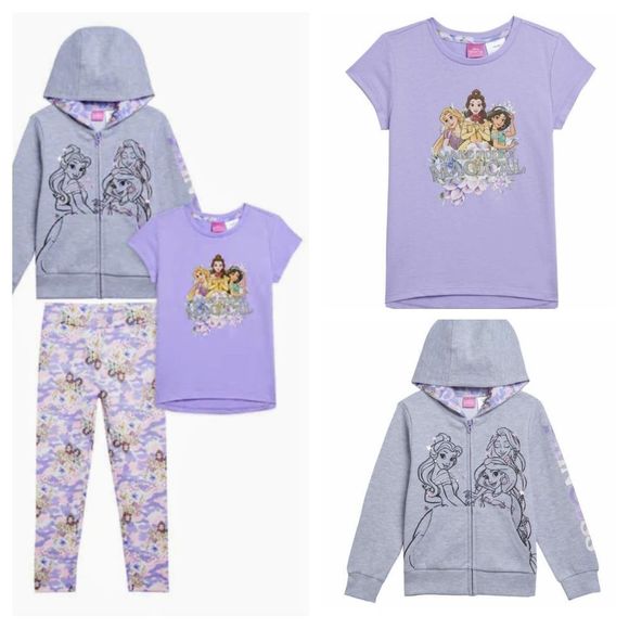 Disney | Matching Sets | Newdisney Princessesgirls 3piece Set Purple ...